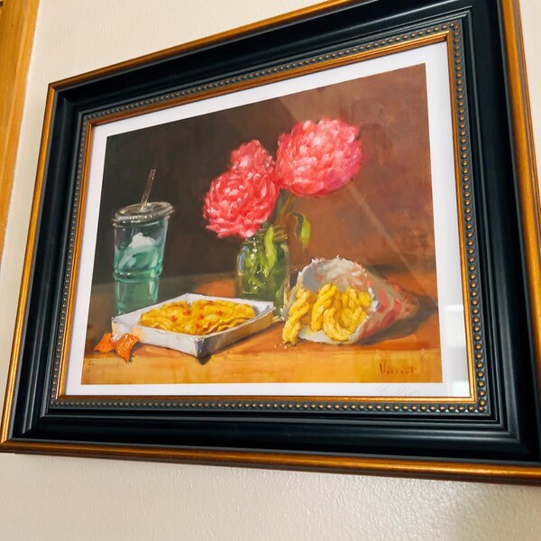 PBJ & Jar of Milk NOAH VERRIER Original Still Life Oil Painting, Signed ...