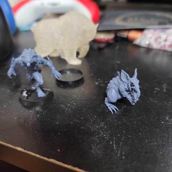 Werewolf Brute | 3 Poses | 3D Printed Tabletop Resin Miniatures | D&D ...