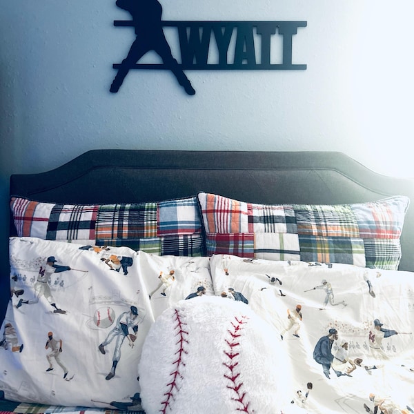 Handcrafted Wood Baseball Shelf Handmade Wooden Baseball Glove Display ...