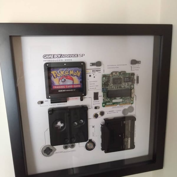 Framed Nintendo Game Boy Pocket Disassembled Game Console Wall Art ...