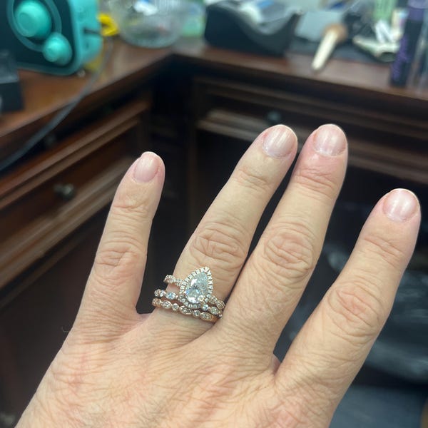 Tacori Style Moissanite Art Deco Engagement Ring,vintage Diamond ...