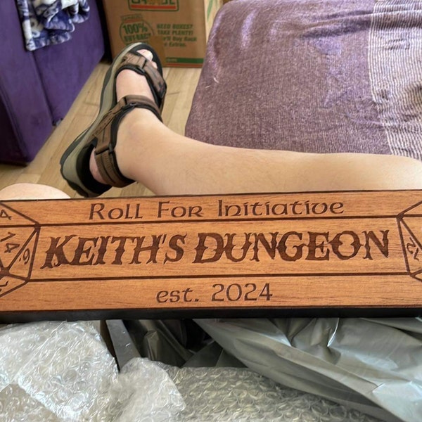 Custom Dnd D20 Dungeon Sign Personalized Dungeons and Dragons Tavern ...
