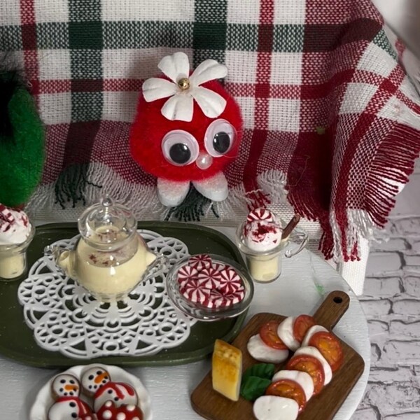 Miniature Halloween Cauldron Cake Dollhouse Spooky Witch Dessert Maileg ...