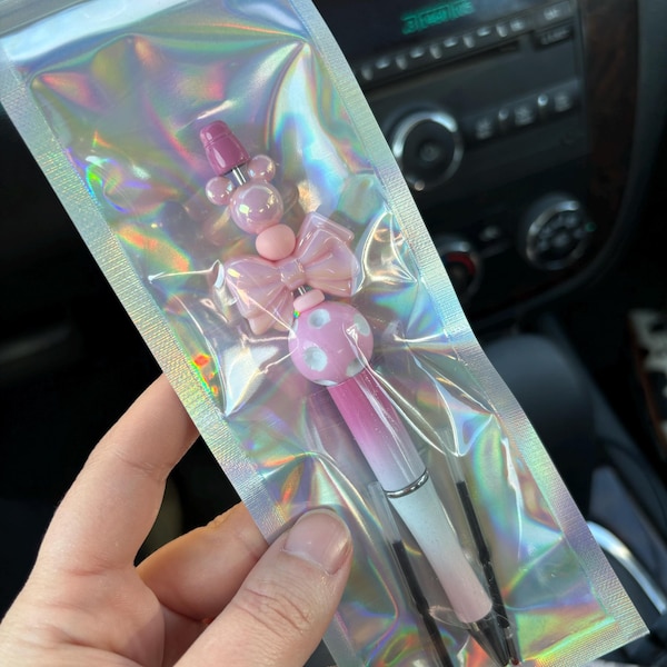 Custom Handmade Beaded Pen, Bow Pen (the Beaded Bow Collection) - Etsy