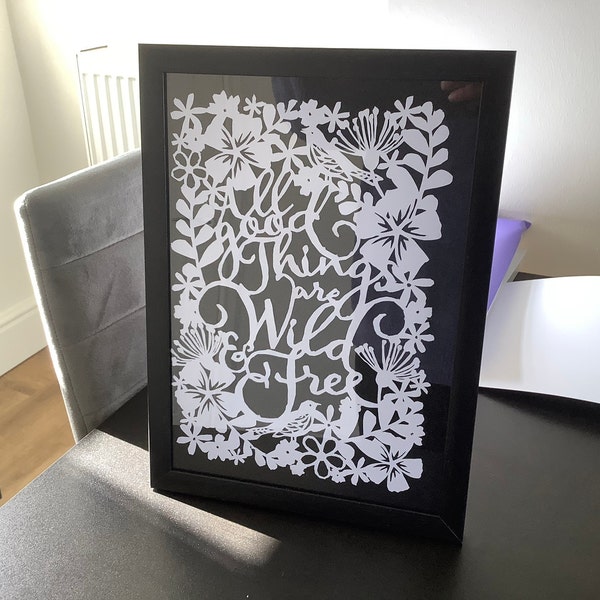 Papercut Template 'you Will Forever Be My Always' Love Heart Valentines ...