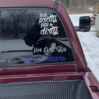 DILLIGAF Windshield Vinyl Decal Sticker D.I.L.L.I.G.A.F. Diesel Truck ...
