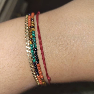 Navy Blue String Surfer Bracelet for Men Blue Thread Bracelet Kabbalah ...