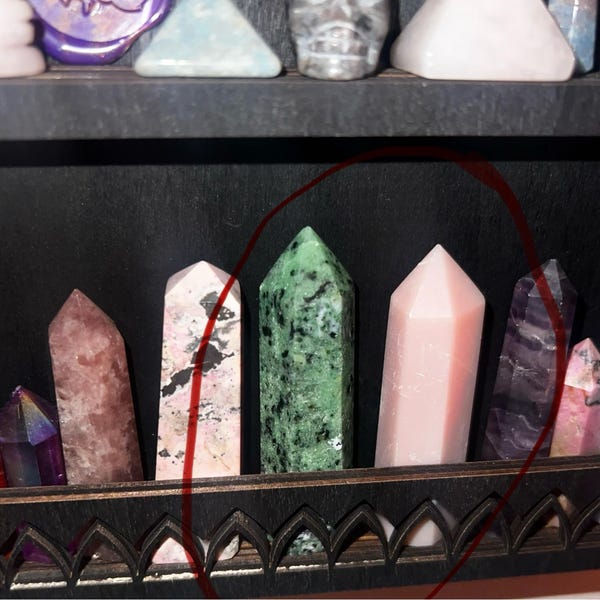 Ruby Zoisite Obelisk Tower Stone - Obelisk Tower Crystal Stone ...