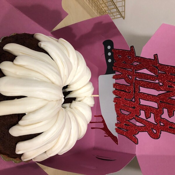 Killer Birthday Cake Topper| Halloween Cake Topper| Horror Cake Topper ...
