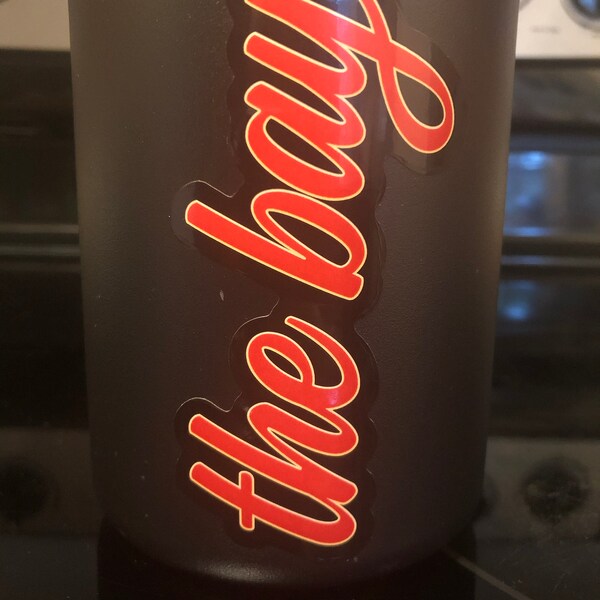 The Bay Die Cut Sticker - Red/gold - Bay Area - SF - Niners - 49ers - Etsy