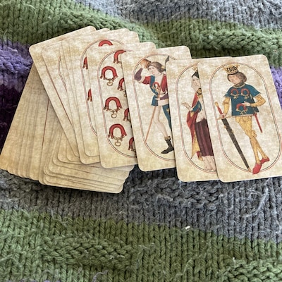 The Cloisters, Flemish Hunting Card Set, Playing Cards, Medieval, SCA ...