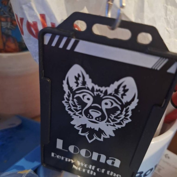 Custom Metal ID Card Badges for Furry's and Fursuiters the Fantasy and ...