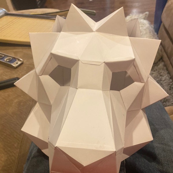Lion Mask | DIY Paper Mask, Printable Template, Papercraft, 3D Mask ...