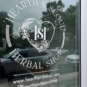 Customizable Business Window Decal / Your Company Name or Logo ...