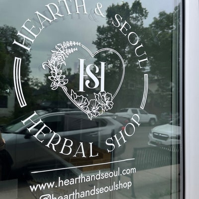 Customizable Business Window Decal / Your Company Name or Logo ...