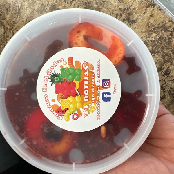 Circle Custom Labels, Chamoy Gummies Labels, Chamoy Stickers ...