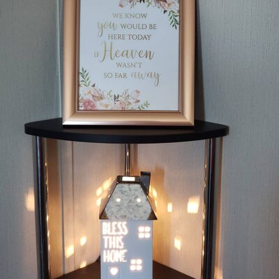 Printable Memorial Sign Faux Gold Memorial Heaven Sign Heaven Wedding ...