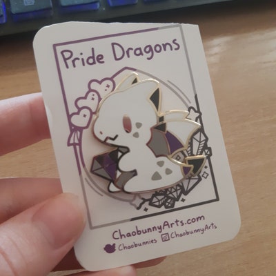 Demi Pride Dragon Enamel Pin - Etsy