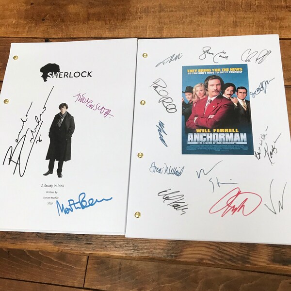 Sherlock TV Script BBC Benedict Cumberbatch A Study in Pink Unique Gift ...