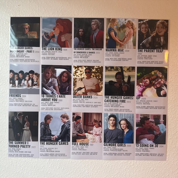 Custom Movie Photo Booth Strip Sticker, TV Show Photo Booth Sticker ...