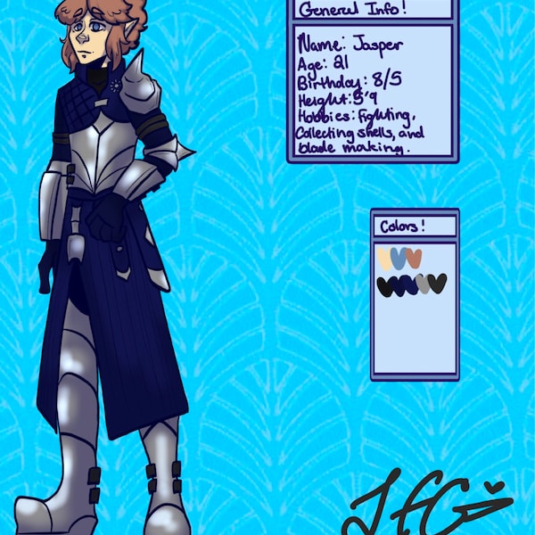 Custom Oc Reference Sheet Information! - Etsy