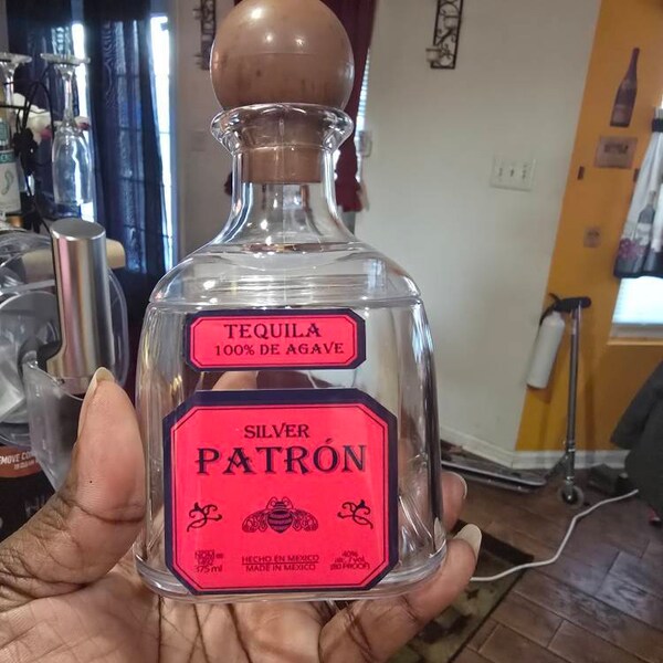 1 Reusable Patron Cups Custom Color Label. NO NAME Color Only. Straws ...