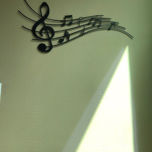 Music Notes Metal Wall Art, Modern Musical Decor, Musician Gift, Metal ...