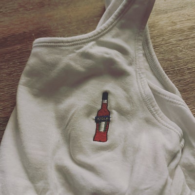 Aperol Aperitif Bottle Embroidery File, Aperol Flasche Stickdatei ...