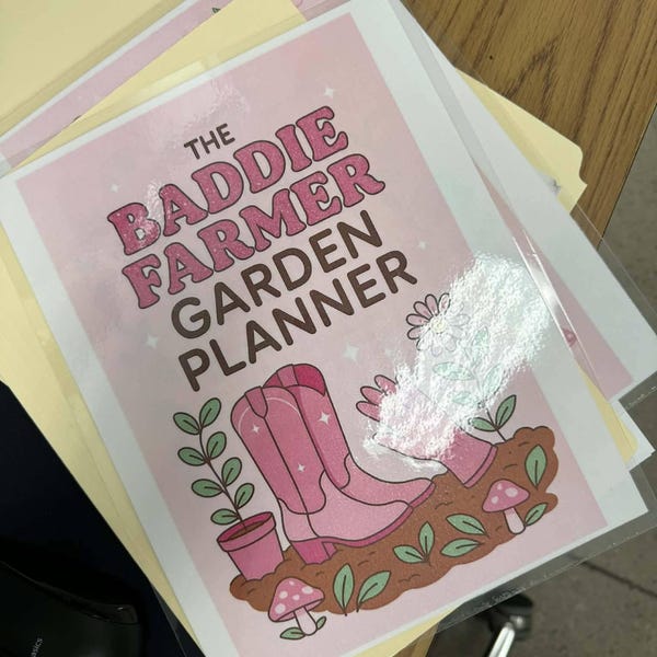 Baddie Farmer Garden Planner | Printable Gardening Journal for Girls ...