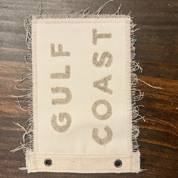 Vintage Inspired Mini Summer Pennant Neutral White Beige/tan California ...