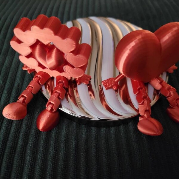 Love Heart Cursive - Valentine's Day, 3D Printed - Etsy