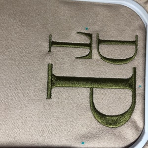 Stacked Monogram Embroidery Font Stacked Monogram Machine - Etsy