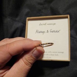 Ring With Name, Hidden Name Ring, Gold Filled Name Ring, Custom Name ...