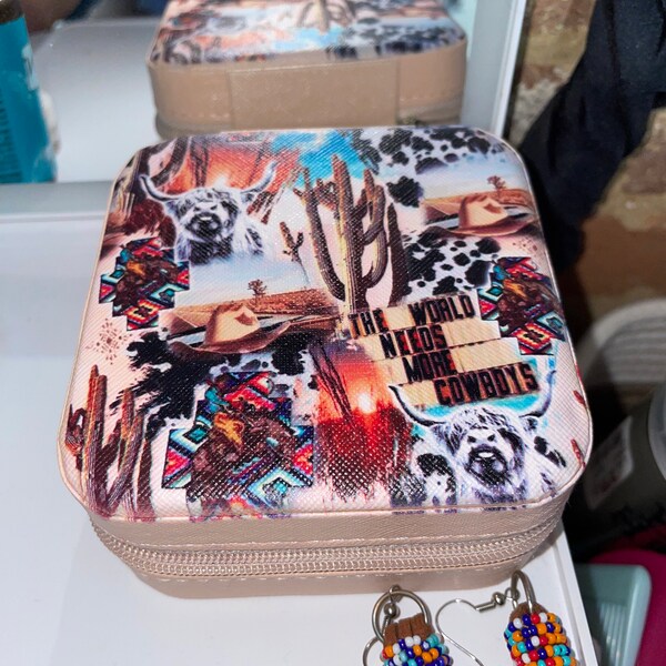 Western Jewelry Box, Western Mother's Day Gift, Retro Rodeo Jewelry Box ...