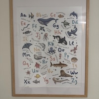 Farm Alphabet Print | Illustrated A-Z Farm Animals Poster | ABC Nursery ...