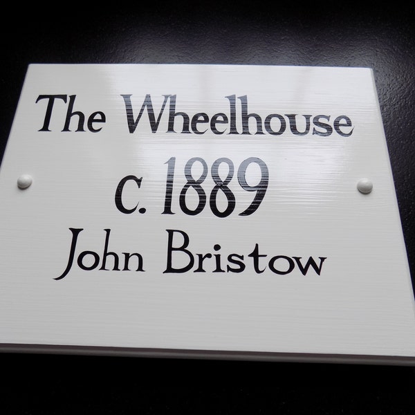 Circa Sign Hand Painted Wide Edge Rectangle for Historic House 14"x11 ...