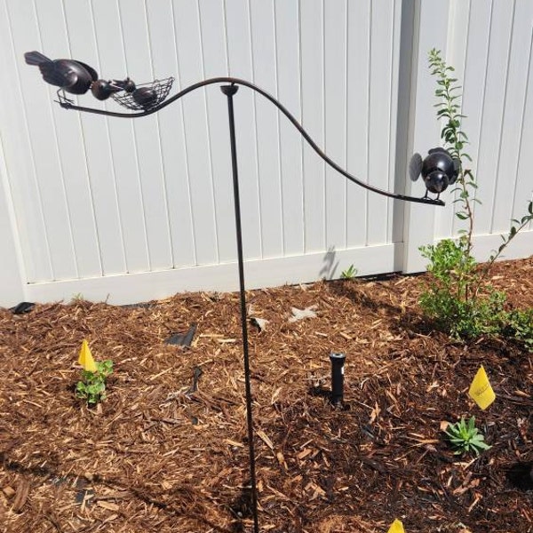 Kinetic Owl Family Yard Stake, Garden Bird Balancer Decoration, Rustic ...