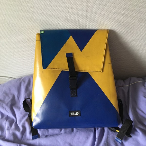 Tarpaulin Truck Tarp Lkw-plane Upcycled Upcycling Backpack Handmade ...