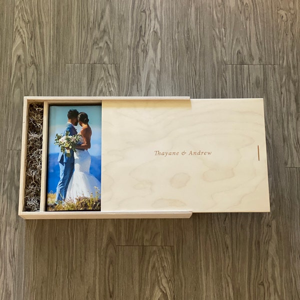 Custom Size Album Box With USB Section - Laser Engraving Included ...