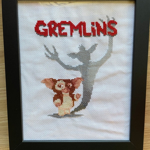 Gremlins Gizmo Movie Poster Digital Printable PDF Cross Stitch Pattern ...