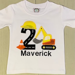 Construction Birthday Numbers. 4x4 5x7 Digital Applique Embroidery ...