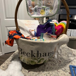 Peter Rabbit Personalized Easter Basket Liner Custom Easter Basket ...