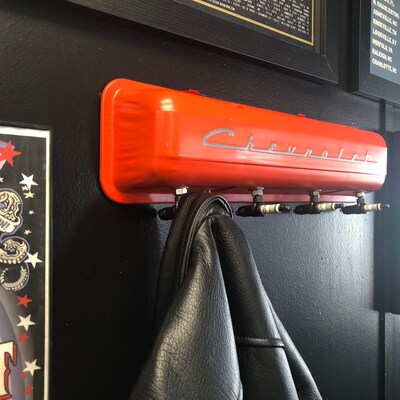 Repurposed Valve Cover Spark Plug Hat/coat Rack - Etsy