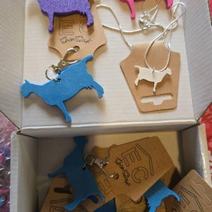 Cattle Ear Tag Keychain/clip. Show Steer. Club Calf. 4H Gift. Beef ...