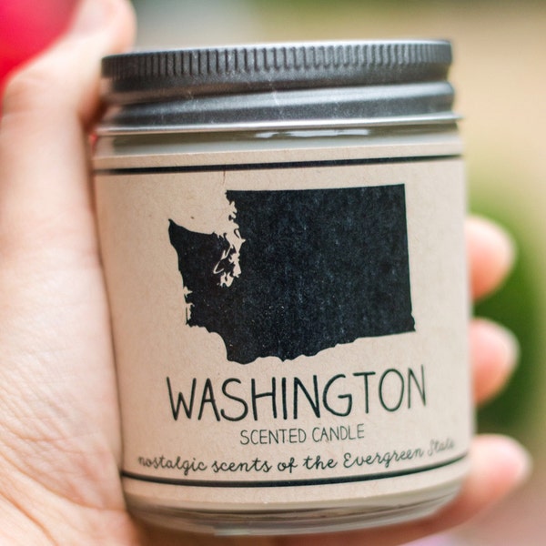 Washington Scented Candle: Homesick Gift, Soy Wax Candle - Etsy