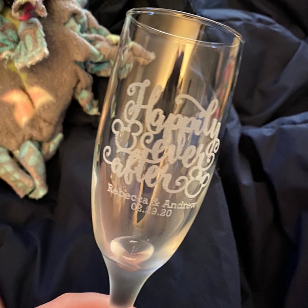 Mickey & Minnie Toasting Flutes, Happily Ever After Toasting Flutes ...