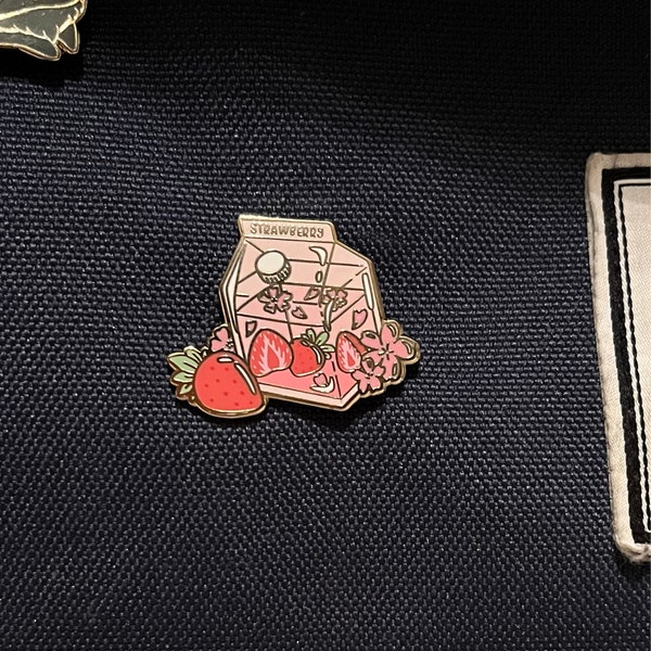 Fruit Milk Pins: Strawberry Milk | Peach Milk | Orange Milk | Milk Pins ...