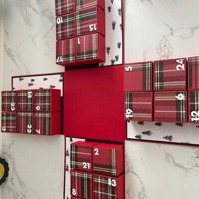 Exploding Box Advent Calendar digital Cutting File for Cricut and ...