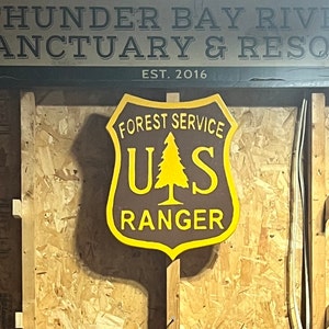 RANGER STATION Sign With Ranger Symbol for In/outdoor Cabin Lodge ...