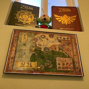 Map of Termina From Legend of Zelda, Majoras Mask English or Hylian ...